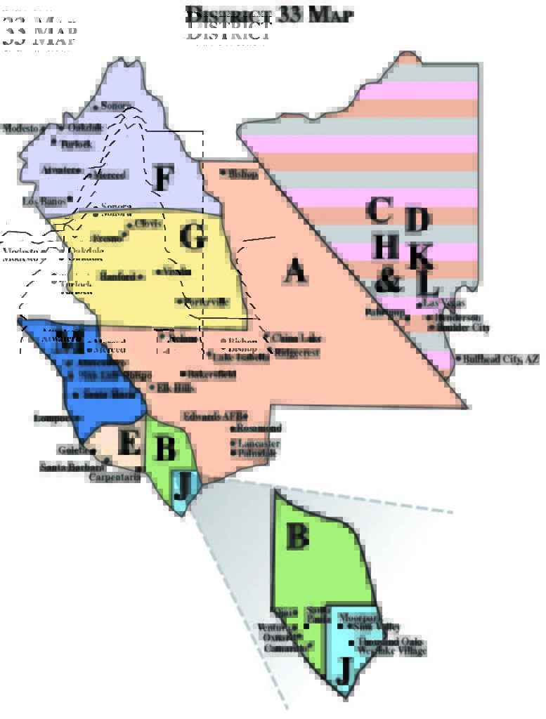District 33 Map 2018-2019 - District 33 Toastmasters